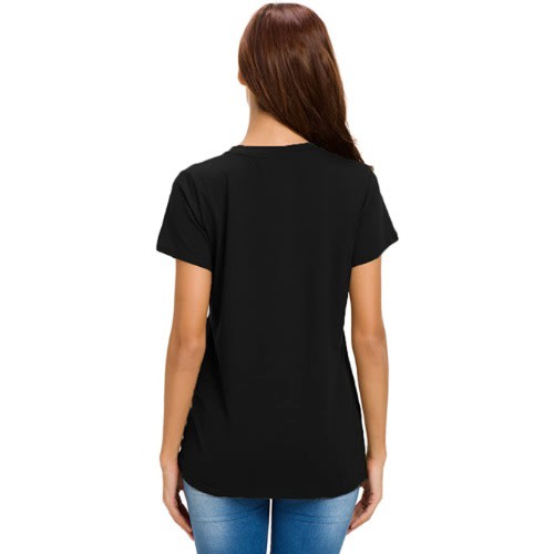 Ladies Round Neck T-shirt - Black | Konga Online Shopping