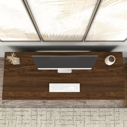 Kolion-computer Desk With Storage - Brown | Konga Online Shopping