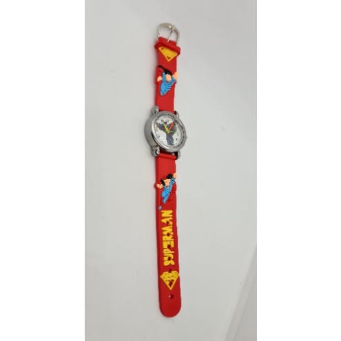 Superman Embossed Cartoon Character Analog Boys Watch - Red | Konga ...