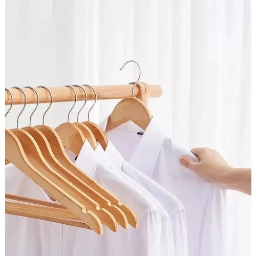 Wooden Hanger Set - 5 Pieces | Konga Online Shopping