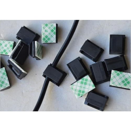 Adhesive Cable Wire Organizer Clip - 20 Pieces - Black | Konga Online ...