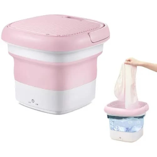 Foldable Washing Machine - Pink | Konga Online Shopping