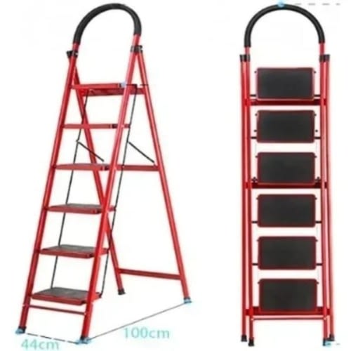 Foldable Steel Ladder - 6 Steps | Konga Online Shopping