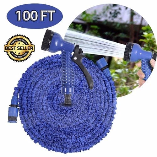 Magic Hose Expandable Flexible Plastic Hose With Spray Gun - 100FT ...