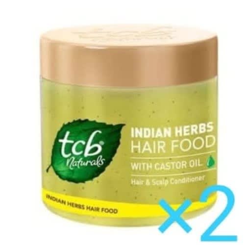 Tcb Naturals Indian Herbs Hair Food With Castor Oil - 100ml - 2 Pieces ...