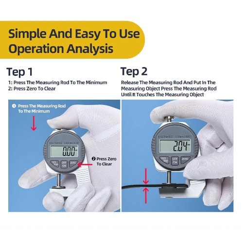 Wen Electronic Digital - Lcd - Thickness Gauge Micrometer Micron Tester ...
