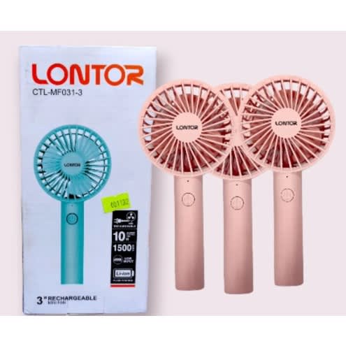 Lontor 3'' Rechargeable Mini Fan 3 In 1 | Konga Online Shopping