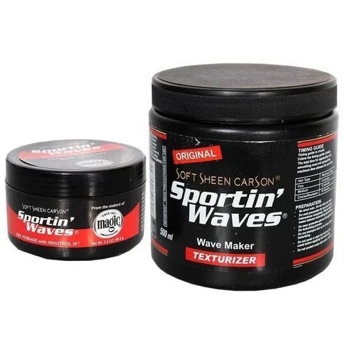 SoftSheen Carson S Sportin' Waves Texturizer 500ml & Pomade Wave Cream ...