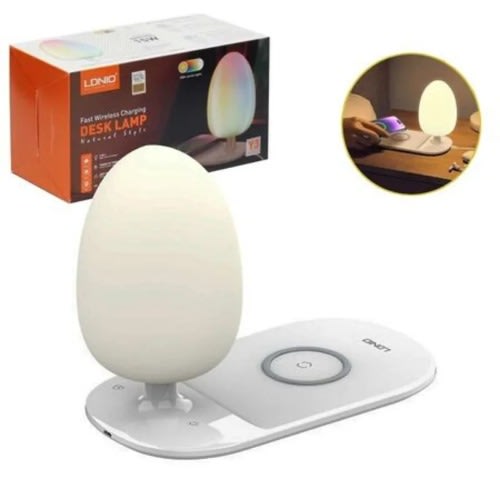 LDNIO Y3 Led Wireless Charging Desk Lamp- White | Konga Online Shopping