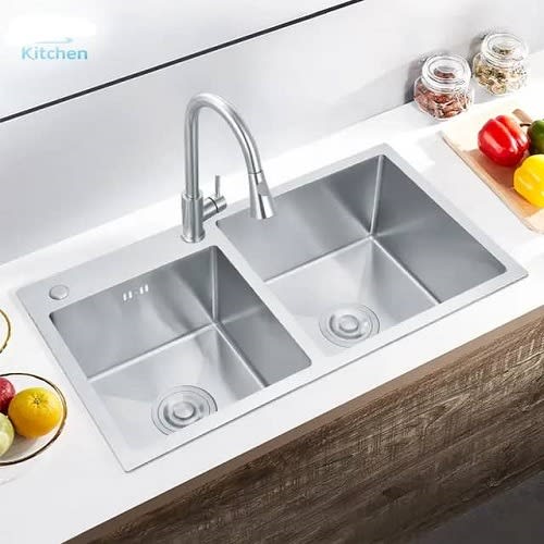 Stainless Steel Kitchen Sink With Tap | Konga Online Shopping
