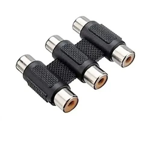 Female To Female Av 3 Rca Audio & Video Coupler Adapter | Konga Online ...