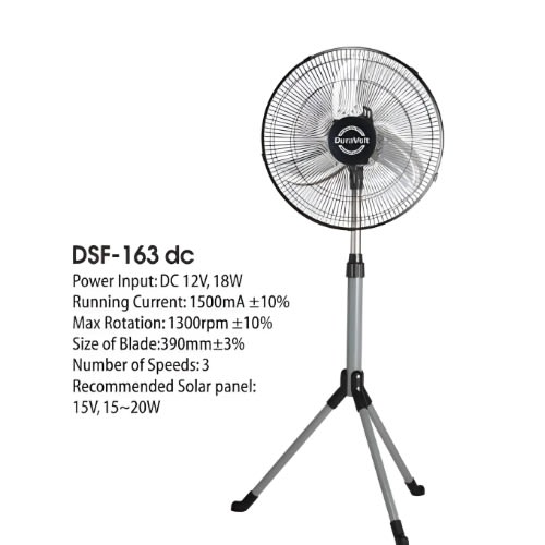 DuraVolt Dc Standing Fan - Non Rechargeable Fan And With Adapter - 16 ...