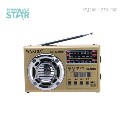 Waxiba Xb-321urt Radio Powered By 3aa Battery With Braces Led Light Usb ...