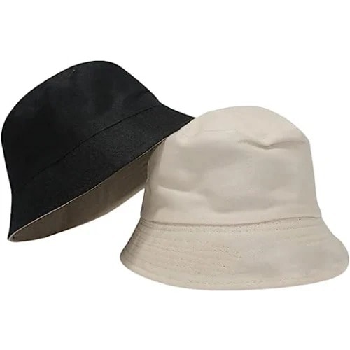 Reversible Bucket Hat - Cream And Black - 1pc | Konga Online Shopping