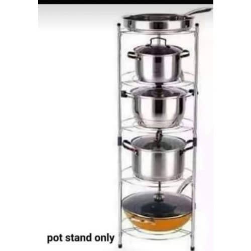 Pot Stand -5 Layers - Stainless Pot Rack | Konga Online Shopping