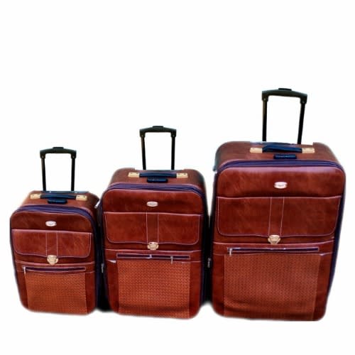 Drift Premium Multipurpose Luggage Boxes - Leather - Brown - Set Of 3 ...