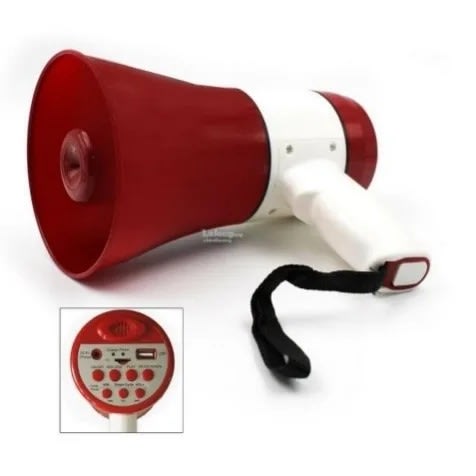 Bluetooth & Usb Handheld Rechargeable Megaphone With Recording | Konga ...