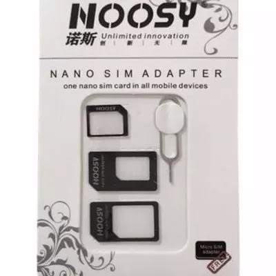 Noosy 4 In 1 Nano Sim Card Adapter- Micro Sim Adapter With Eject Pin ...