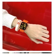 Unisex Yellow Display Digital Touch Screen Watch - Orange | Konga ...