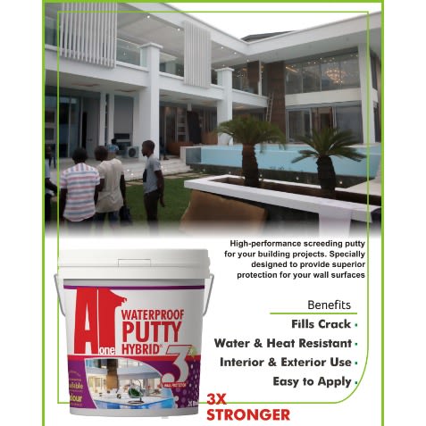 A1 - Waterproof Putty Hybrid 3x Wall Protection- 20L | Konga Online ...