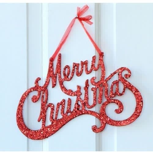 Merry Christmas Glitter - Red | Konga Online Shopping