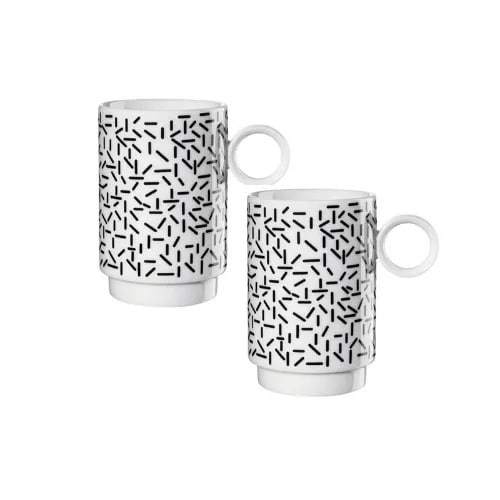Memphis Espresso Cup - Set Of 2 - 250ml - Black & White | Konga Online ...