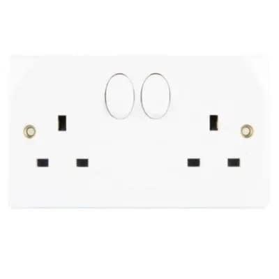 Abb 2-gang 13a 3-pin Switched Socket Outlet | Konga Online Shopping
