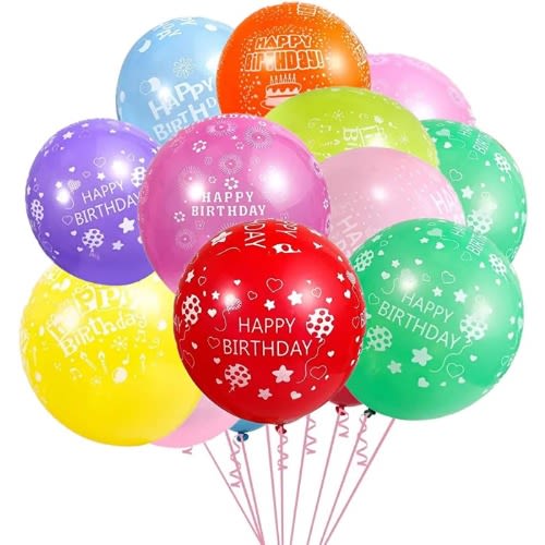 Happy Birthday Latex Balloon -25 Pieces | Konga Online Shopping