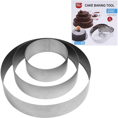 Stainless Steel Round Cake Mold Cutter - 3PCS | Konga Online Shopping