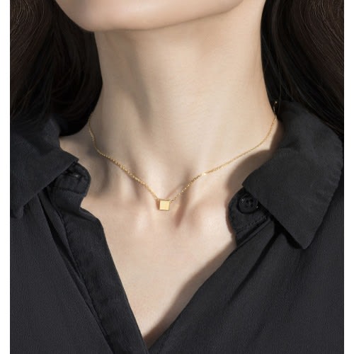 Square Pendant Necklace - Gold | Konga Online Shopping