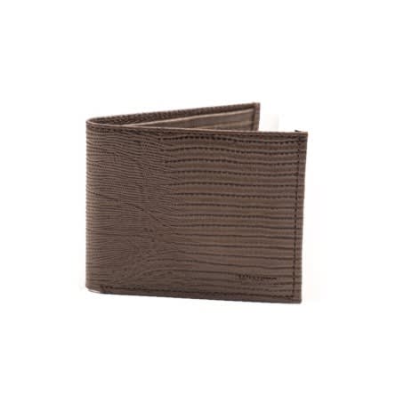 Winston Leather Wallet With Lizard Print - Brown | Konga Online Shopping
