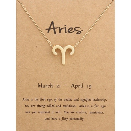 Gold Plated Aries Necklace | Konga Online Shopping