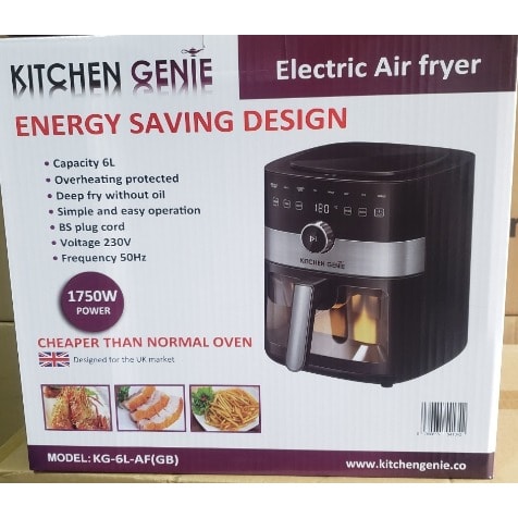 KItchen Genie Electric Air Fryer- 6l -1750W | Konga Online Shopping