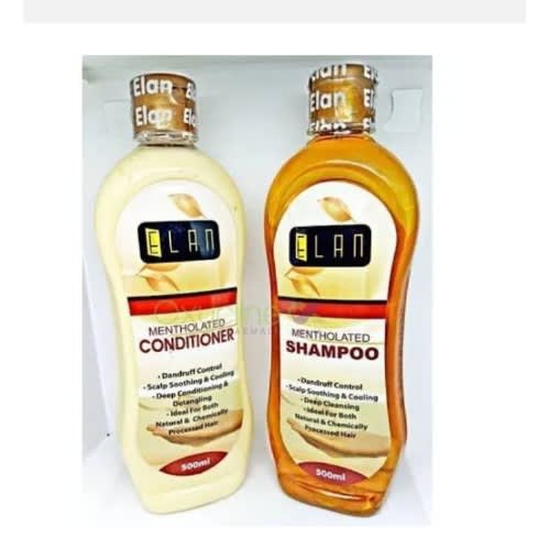 Elan Mentholated Hair Shampoo & Conditioner - 500ml Each | Konga Online Shopping