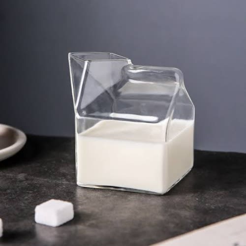 Mini Borosilicate Glass - Carton Shape Milk Bottle - 250ml | Konga ...