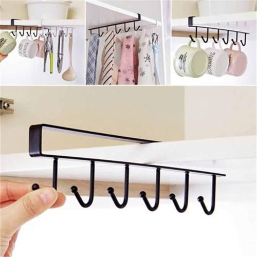 Multi Purpose Kitchen Cabinet Hanger - Black | Konga Online Shopping