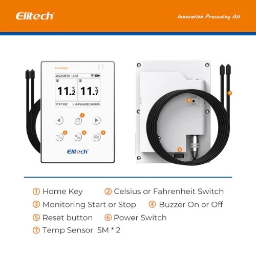 Elitech Rcw-800w-tde Wireless Temperature Data Logger - Wifi Remote ...