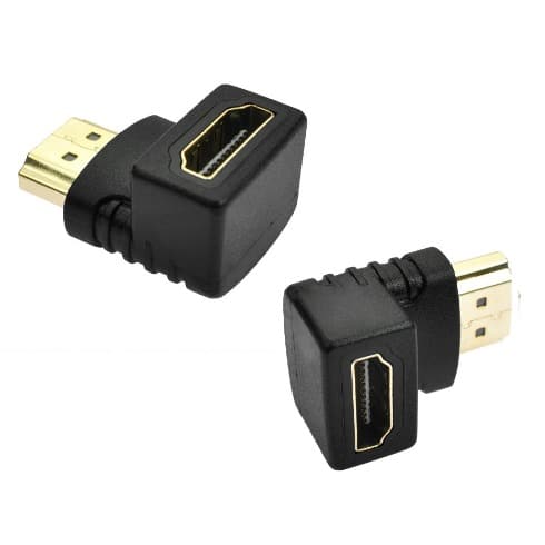 HDMI Male To HDMI Female L-shaped Adaptor, Connector & Converter ...