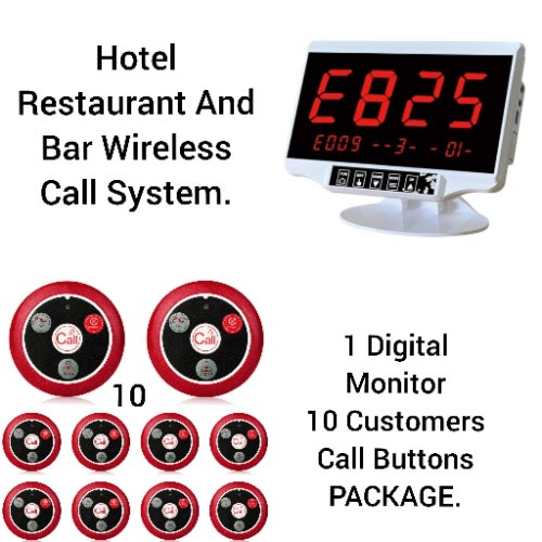 Caleocom Wireless Call System 10 Buttons - 1 Monitor Pack | Konga Online Shopping