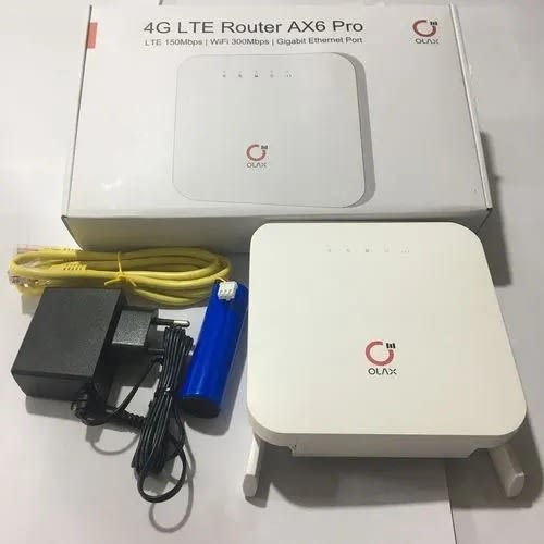AX6 Pro - 4G LTE Router With 300mbps Speed - 4000mAh Backup Battery ...
