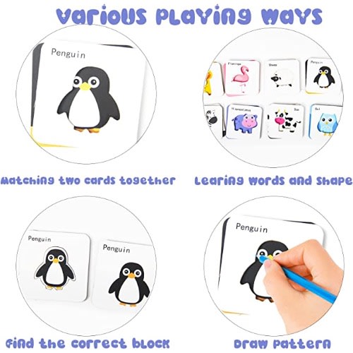 Animals Matching Flashcard Puzzle | Konga Online Shopping