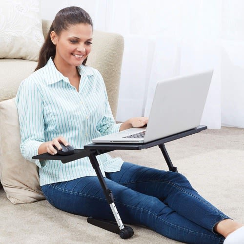 Air Space Adjustable Laptop Desk Stand With Built-in Cooling Fan ...