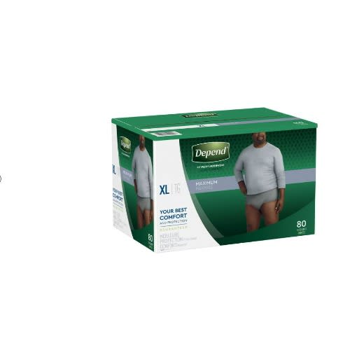 Depend Fit-flex Extra Large Maximum Absorbency Underwear For Men - 80 ...