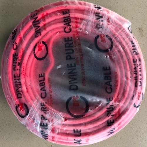 C Divine - 2.5mm Thick - Single Core Pure Copper Wire - 50m - Red ...