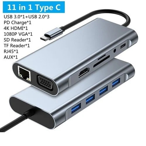 Type C To 11 In 1 Adapter | Konga Online Shopping