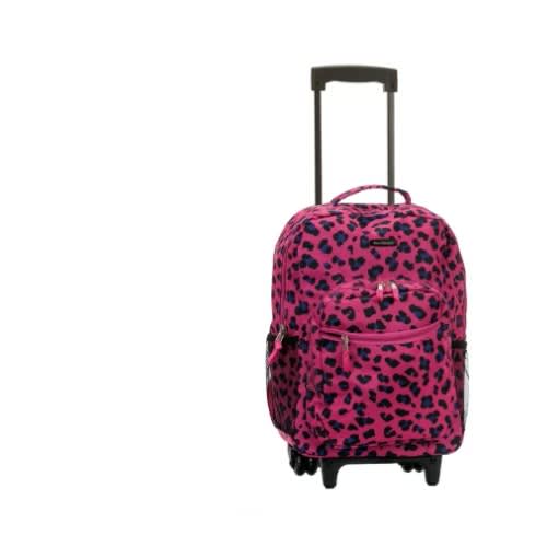 Rockland Double Handle Rolling Backpack Magenta | Konga Online Shopping