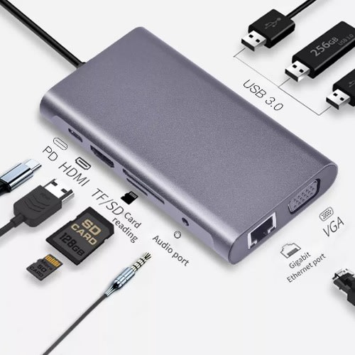 Type C To 11 In 1 Adapter | Konga Online Shopping