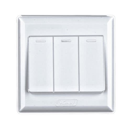 Himel Switch, Advanced Series, 10 Ax, 250 V, 3 Gangs, 2-way, Metal ...