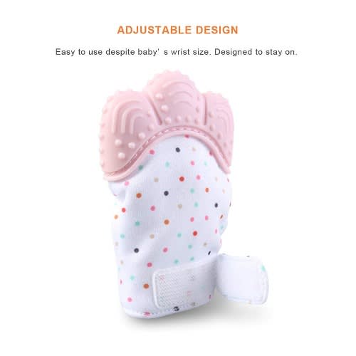 DG Baby Silicon Teether Pacifier Mitten - Pink | Konga Online Shopping