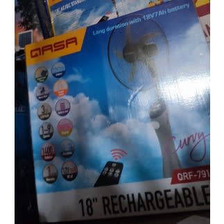 QASA 18'' Rechargeable Fan | Konga Online Shopping
